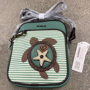 Chala | Bags | Nwt Chala Sea Turtle Crossbody Bag Purse Pebbled Leather ...